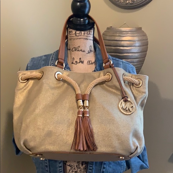 MICHAEL Michael Kors | Bags | Micheal Kors Marina Tasseled Drawstring Tote Bag | Poshmark